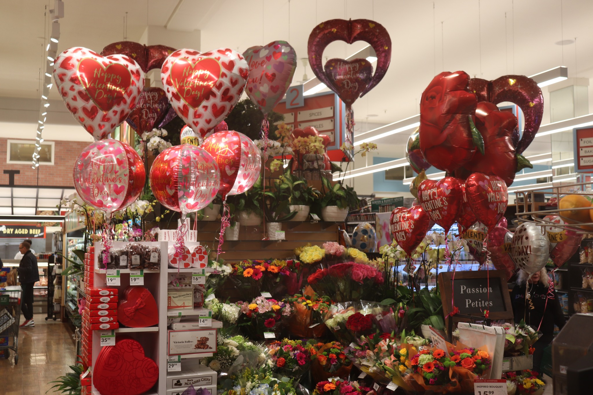 Pre-Valentine’s Day display in San Francisco store, February 2023 ...