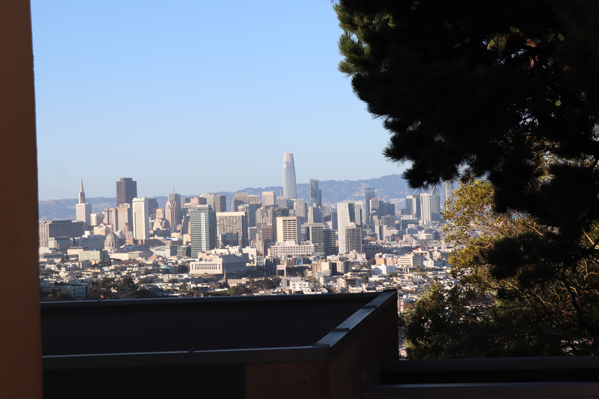 Downtown San Francisco from Corbett Avenue, San Francisco, June 2023 ...