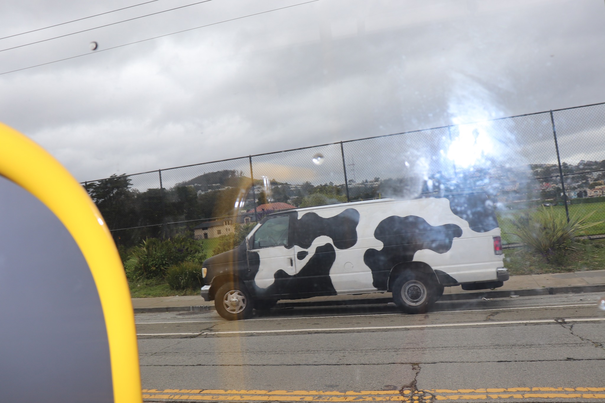 Cow van on Ocean Avenue, San Francisco, April 2024 – Zonta Photos