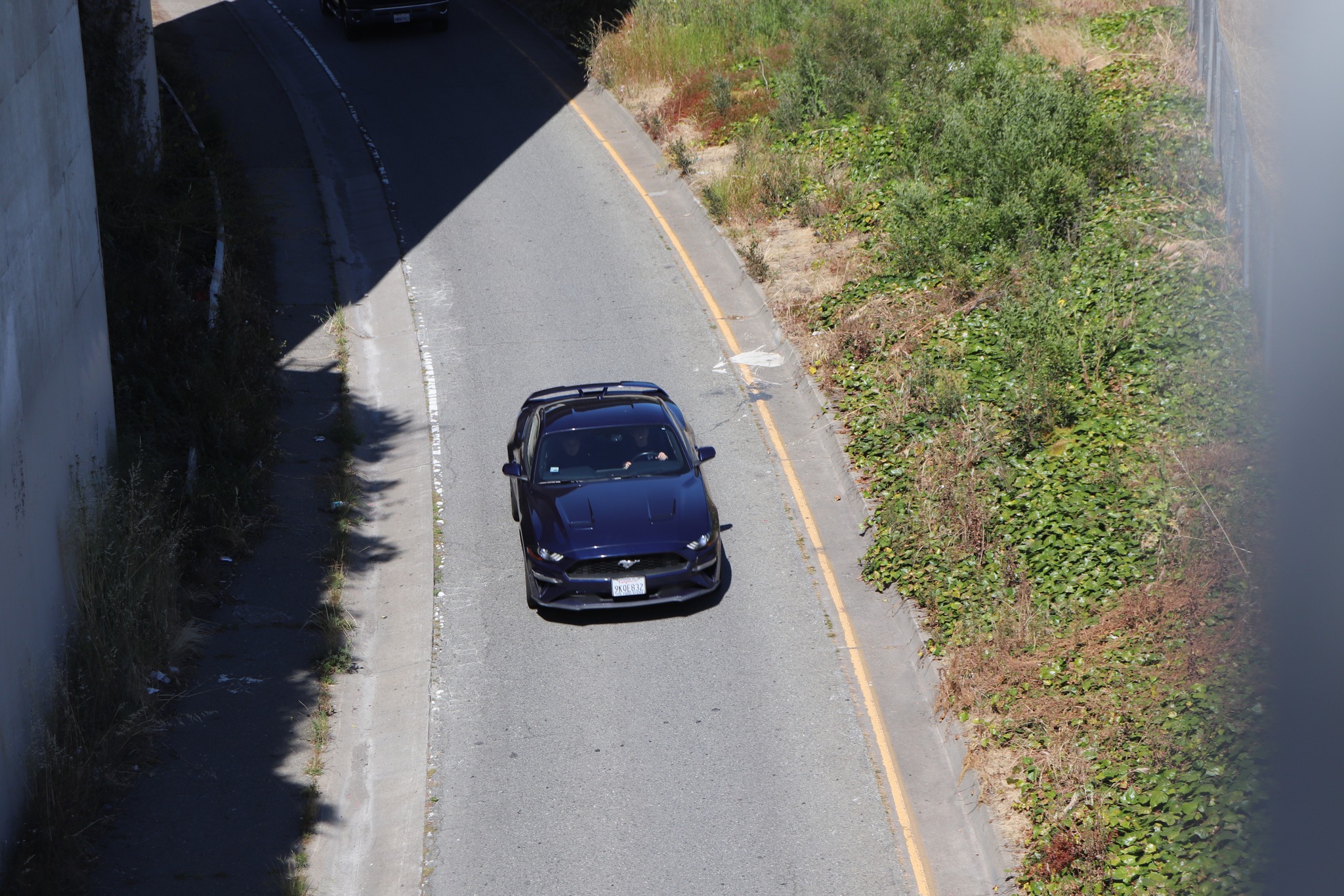 Car exiting Southern Freeway, San Francisco, May 2024 – Zonta Photos